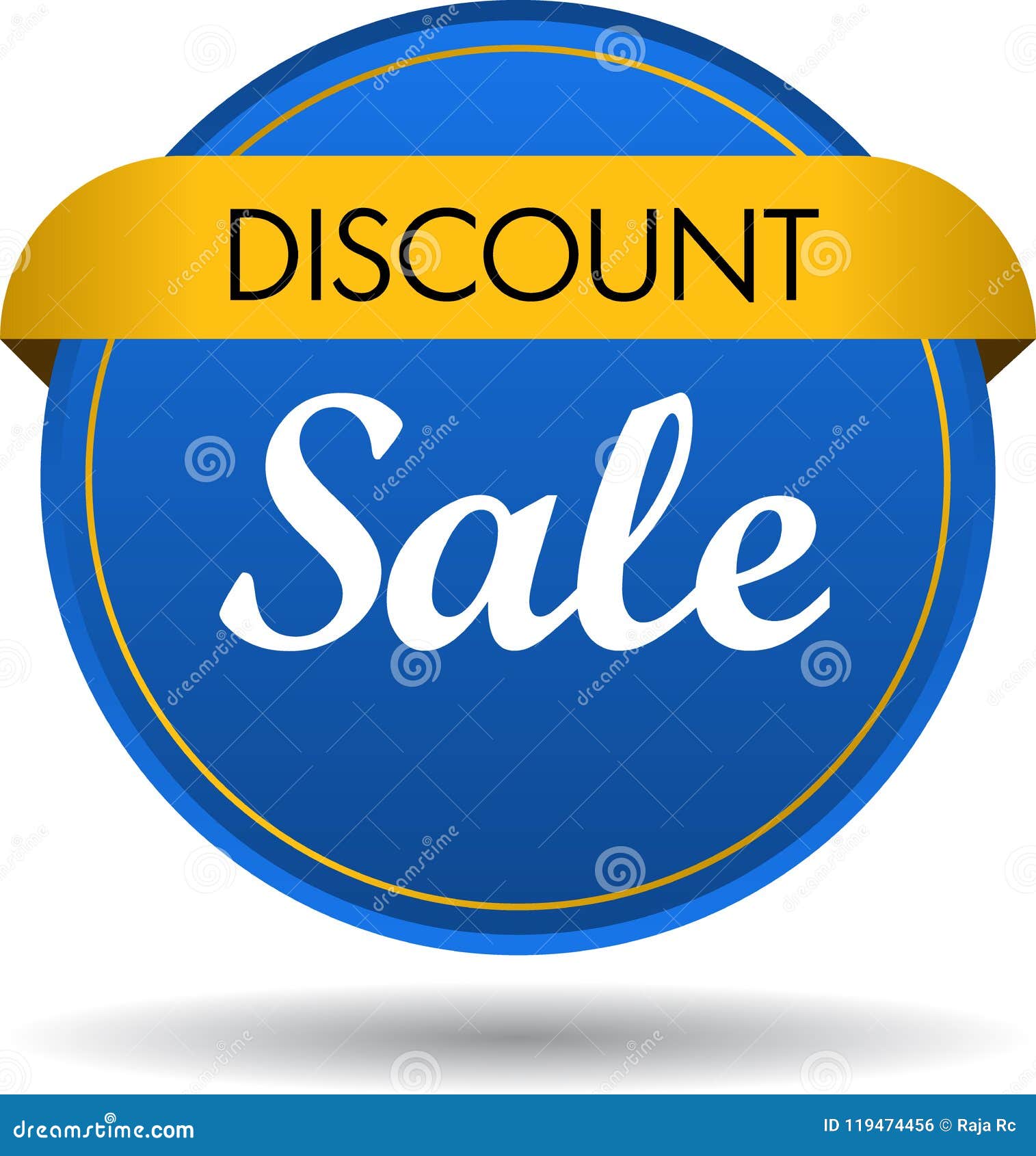 Discount Sale Web Button Icon Stock Vector - Illustration of isolated ...