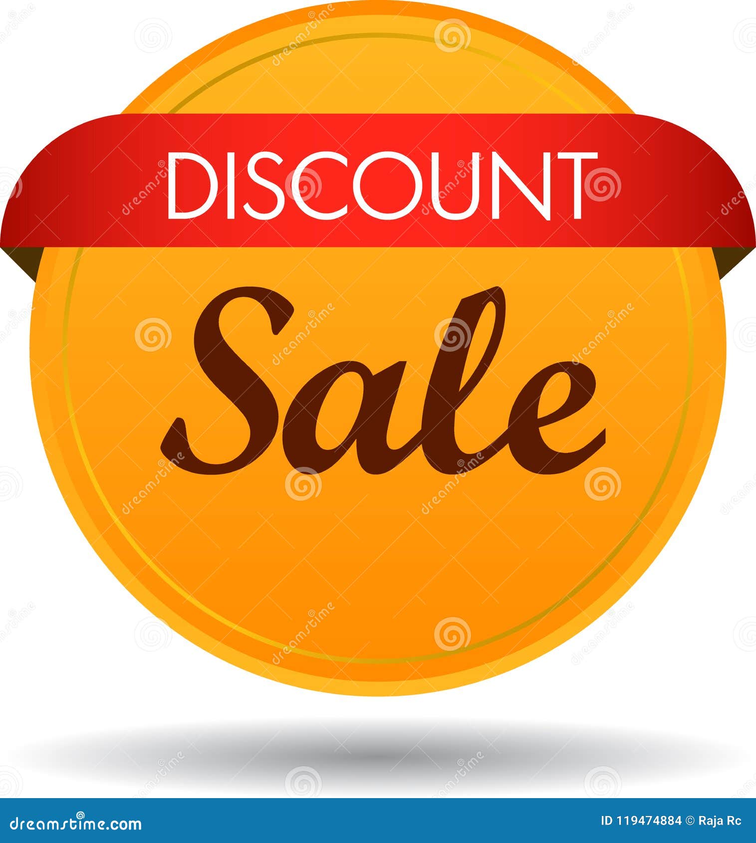 Discount Sale Web Button Icon Stock Vector - Illustration of gift ...