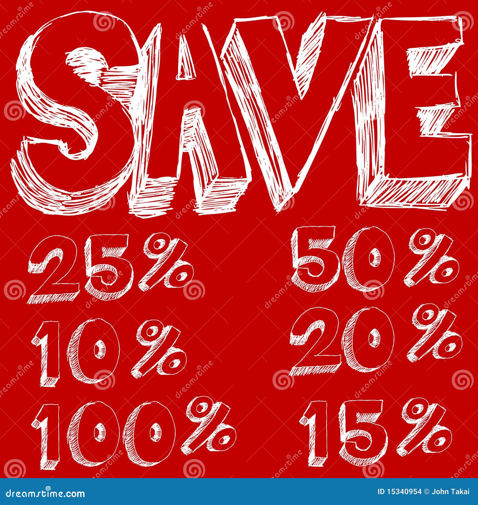 Discount Savings Text stock vector. Illustration of isolated - 15340954