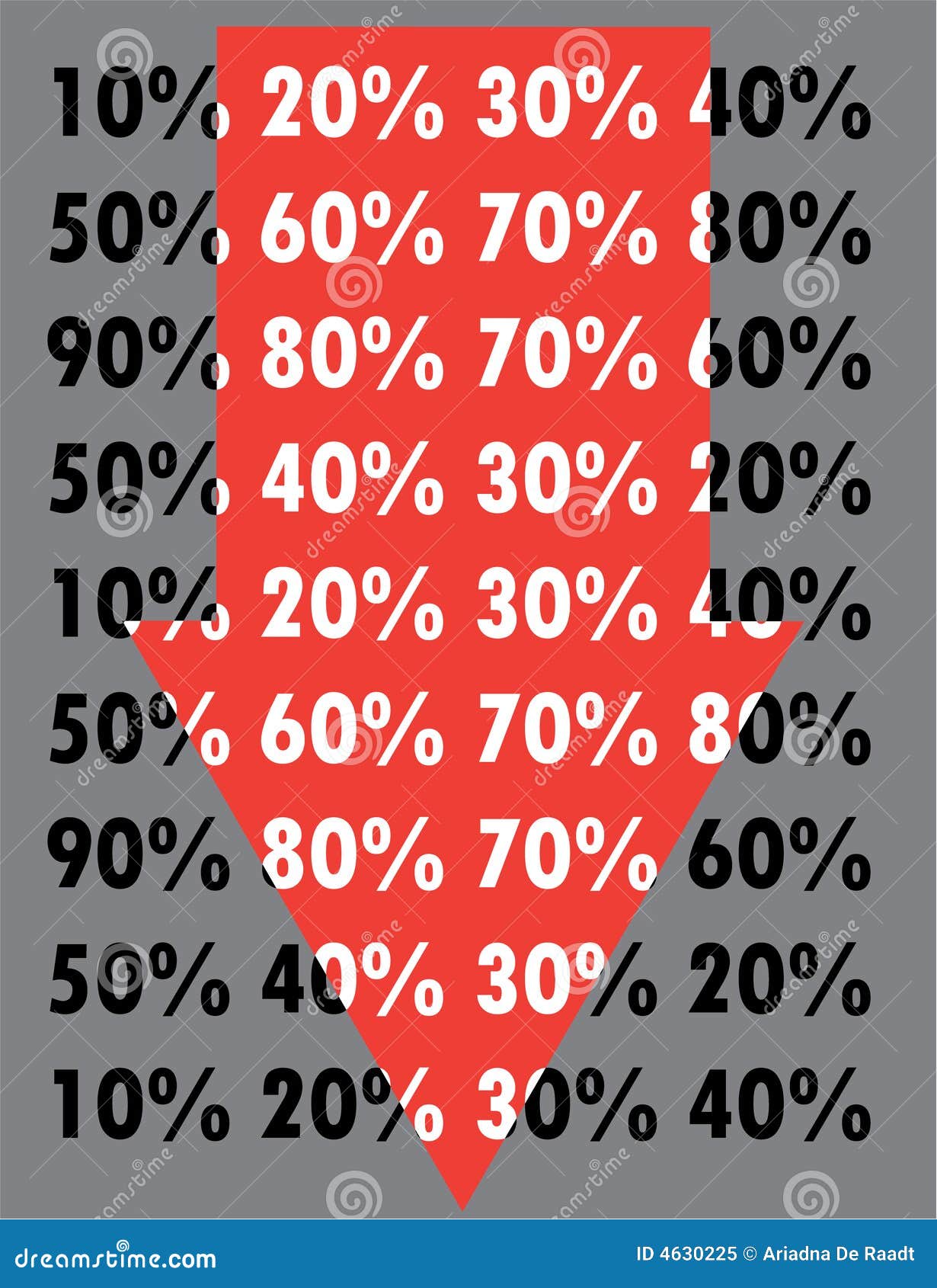 Discount sell poster stock vector. Illustration of number - 4630225