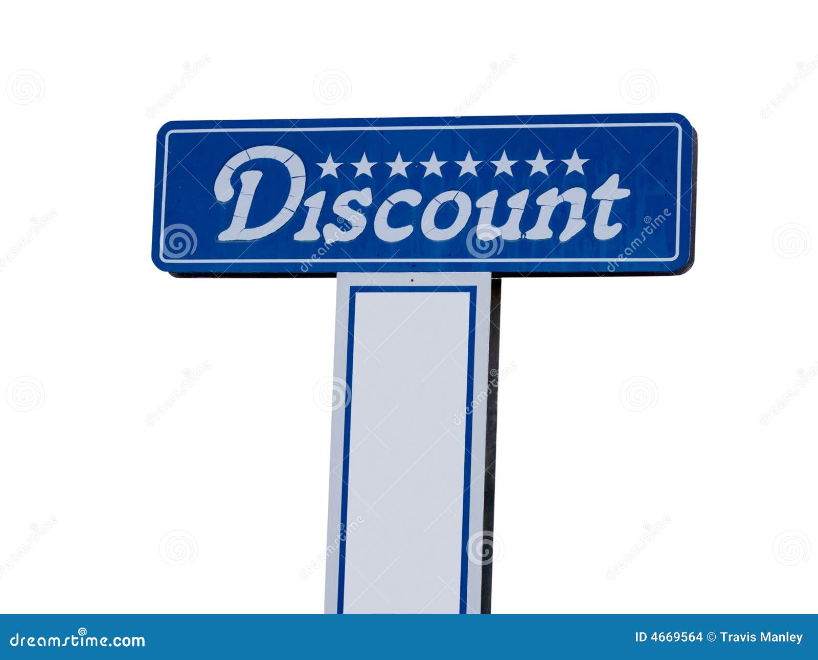 Discount Sign Isolated stock photo. Image of board, advertise - 4669564