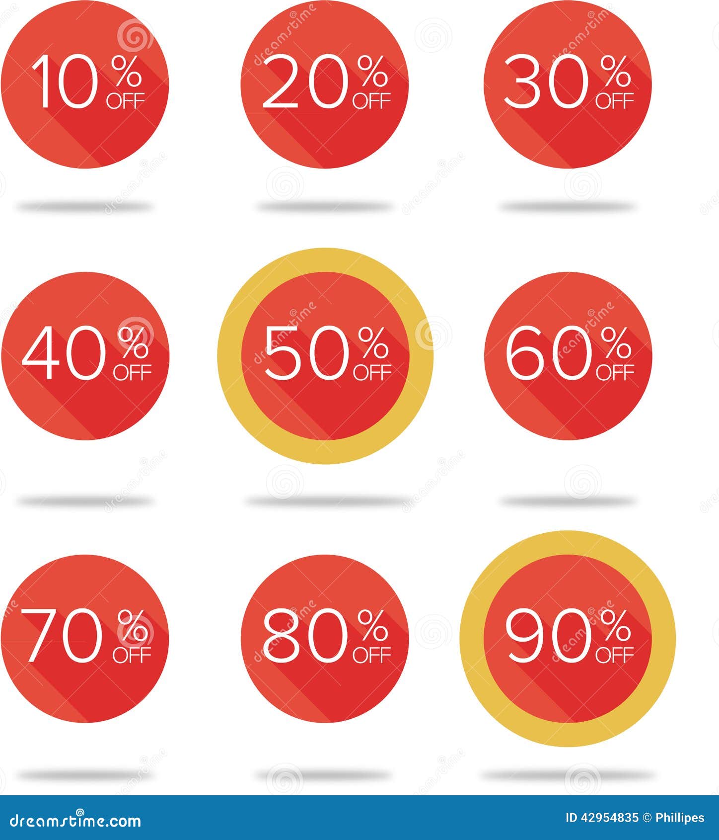 Discount signs stock illustration. Illustration of marketing - 42954835