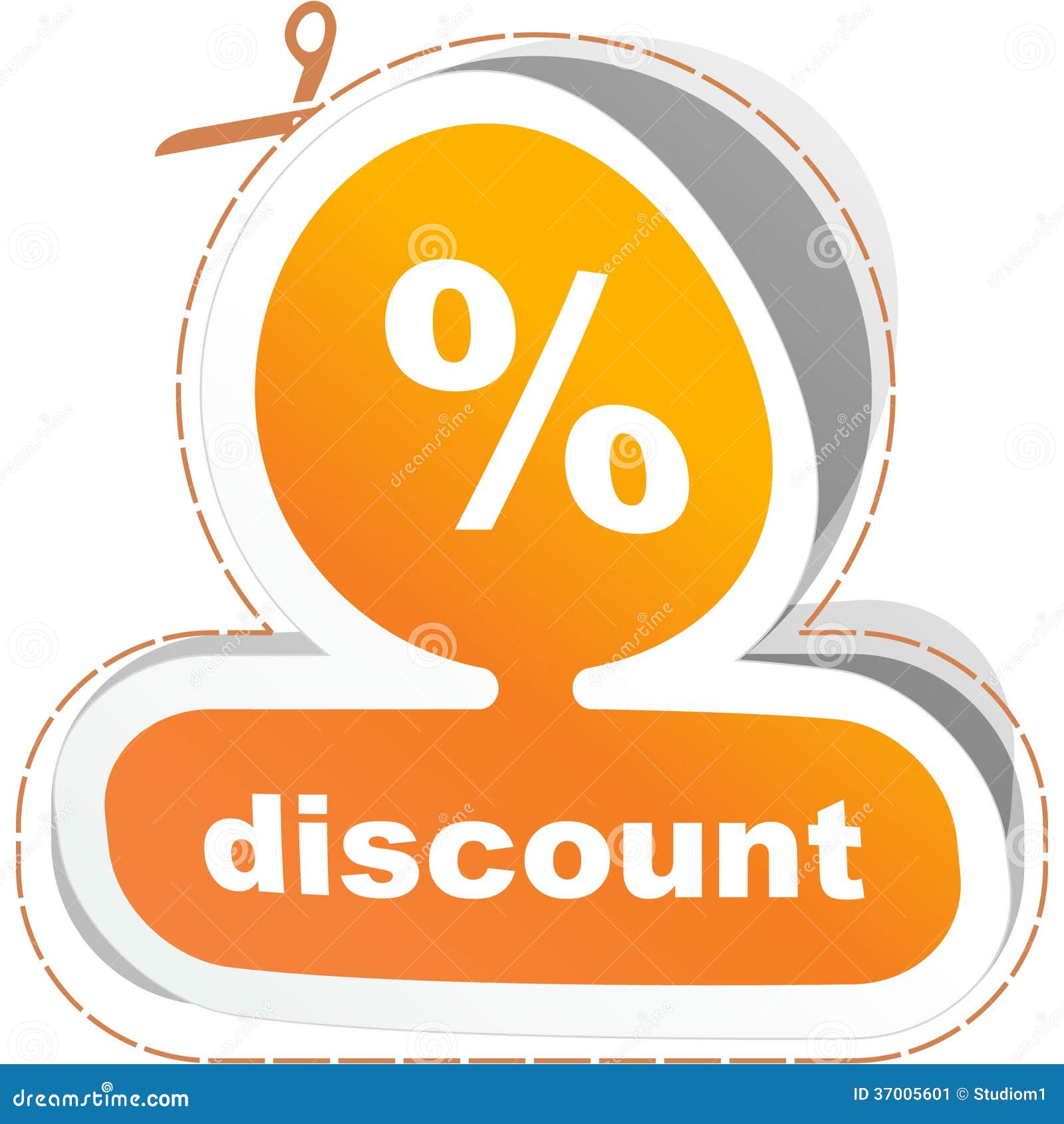 Discount signs stock vector. Illustration of promo, commercial - 37005601