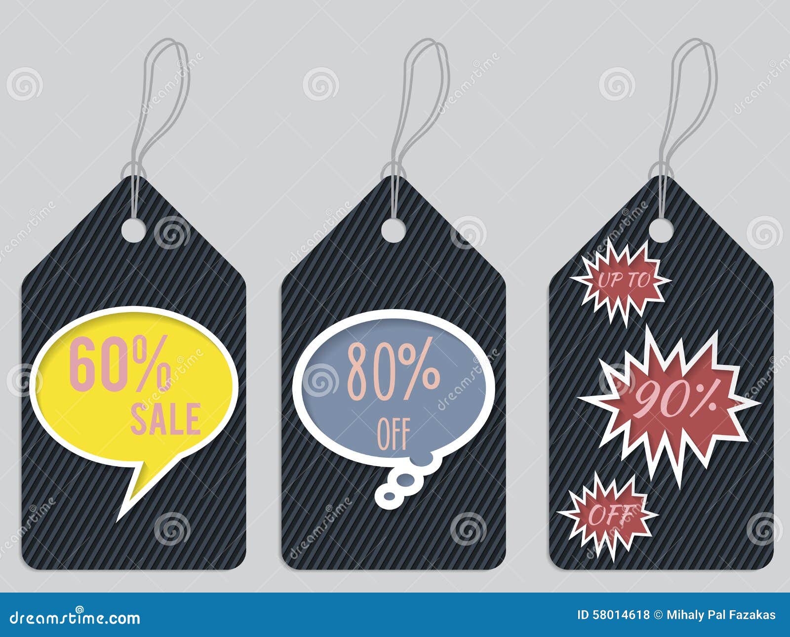 Discount with Speech Bubbles Stock Vector - Illustration of shop ...