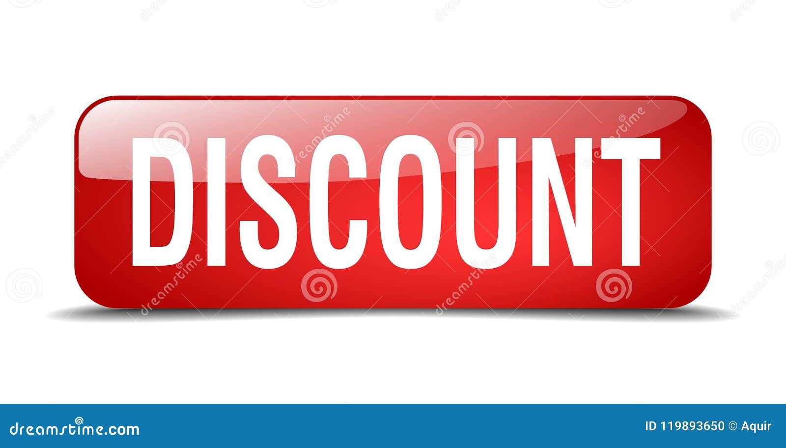Discount button stock vector. Illustration of threedimensional - 119893650