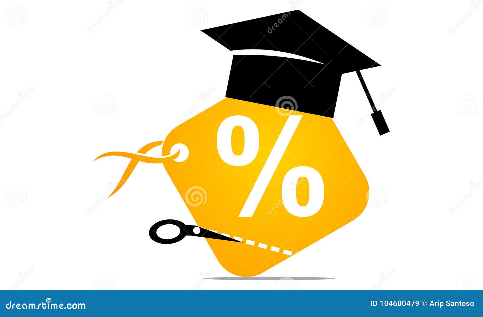 Discount for Student stock vector. Illustration of coupon - 104600479