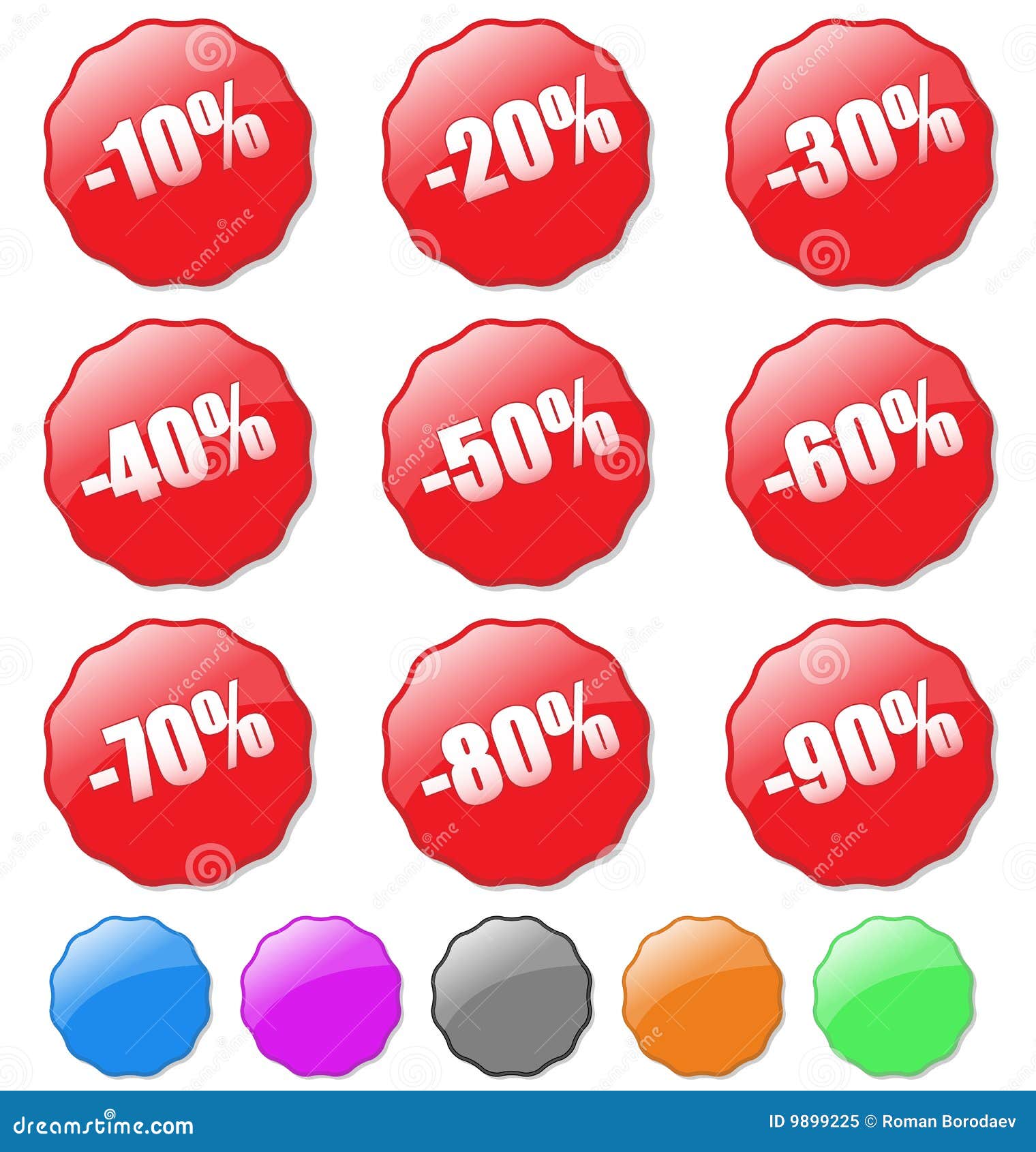 Discount tags. stock vector. Illustration of reflection - 9899225