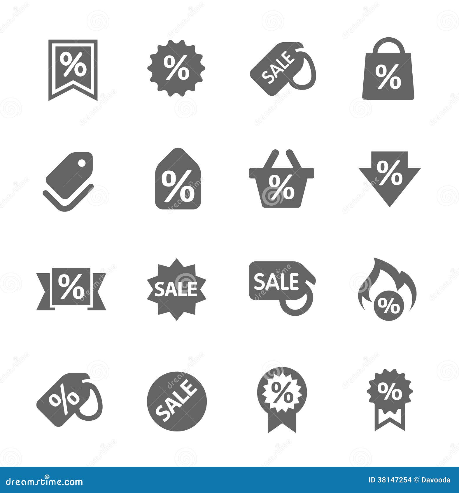 Discount tags icons stock vector. Illustration of circle - 38147254