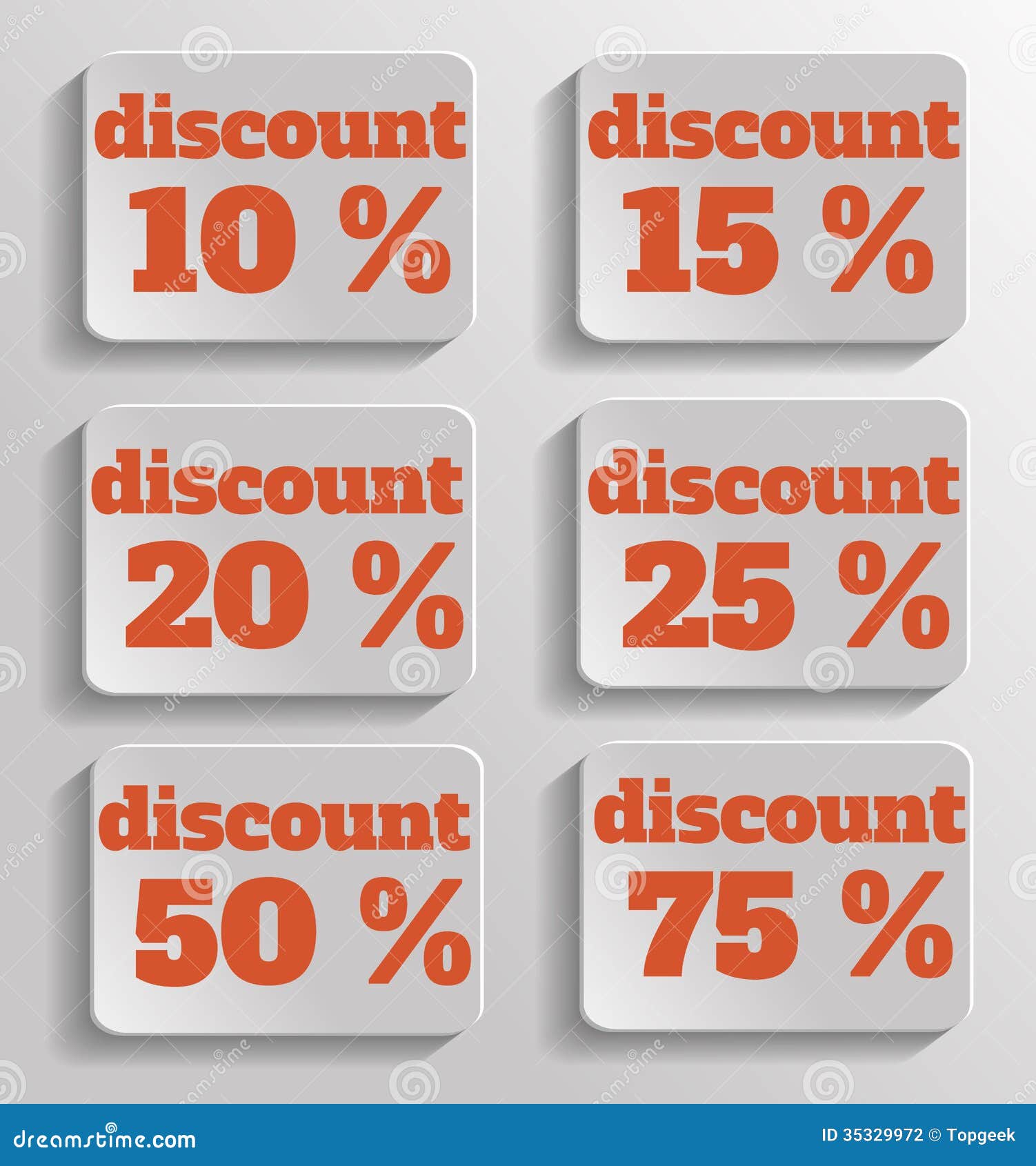 Discount text stock vector. Illustration of color, greeting - 35329972