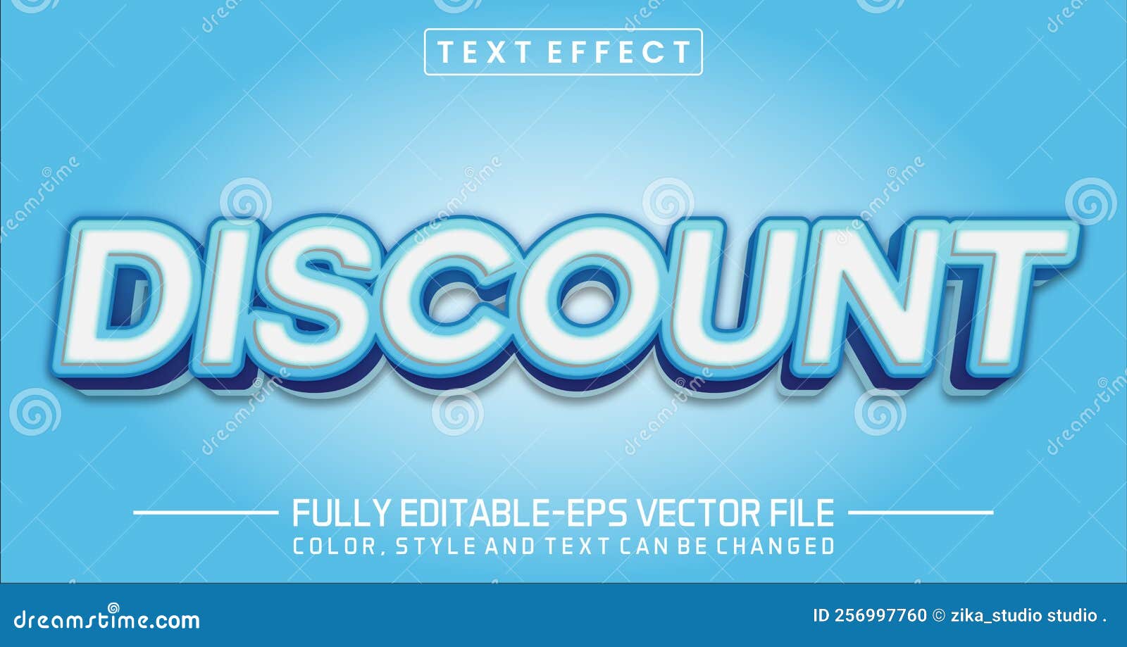 Discount Text Style Effect Editable Stock Vector - Illustration of ...