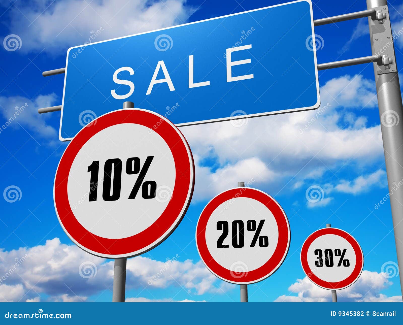 Discount traffic signs stock illustration. Illustration of charge - 9345382