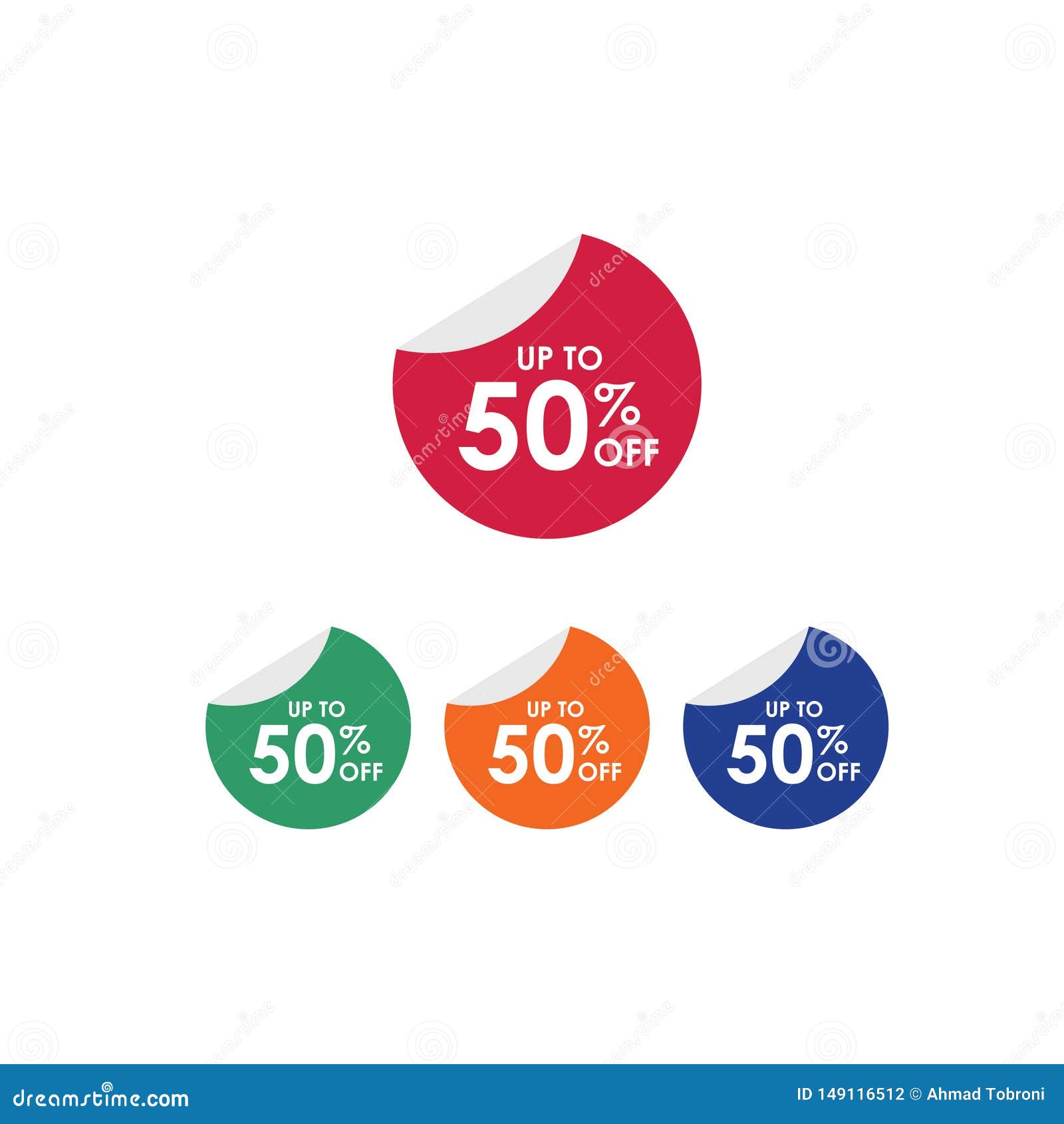 Discount Up To 50 Off Label Vector Template Design Illustration Stock ...