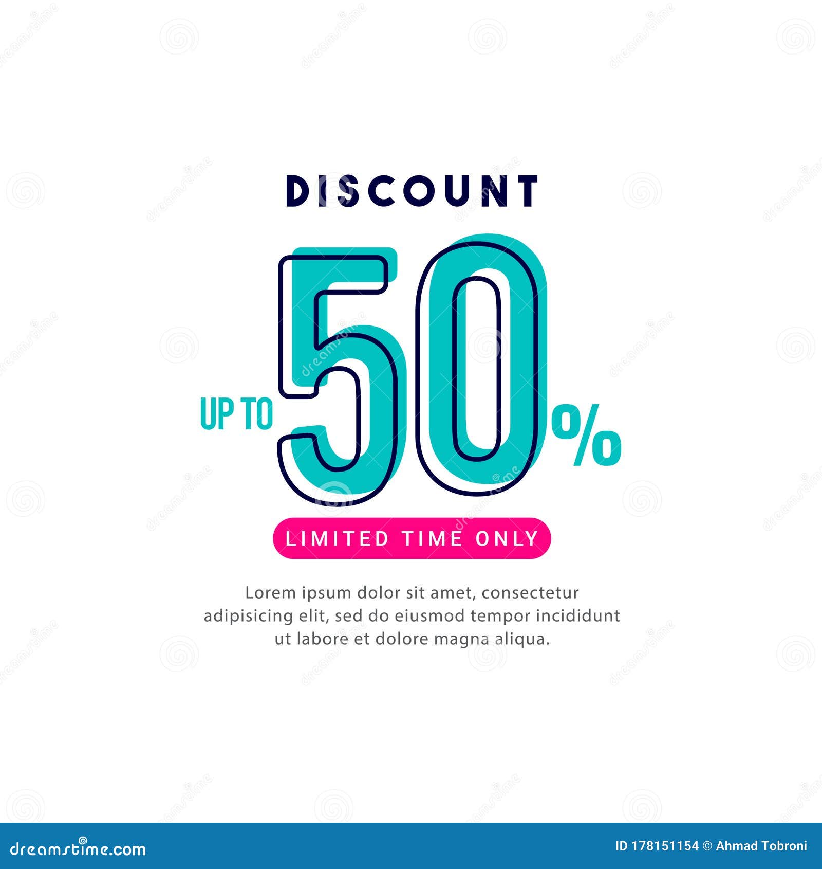 Discount Up To 50 Off Limited Time only Vector Template Design ...