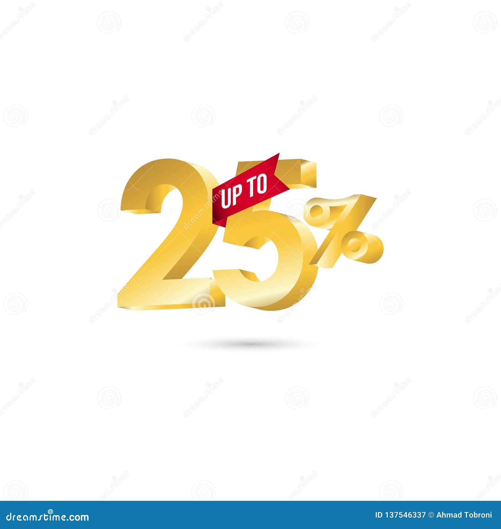 Discount Up To 25 Vector Template Design Illustration Stock Vector ...