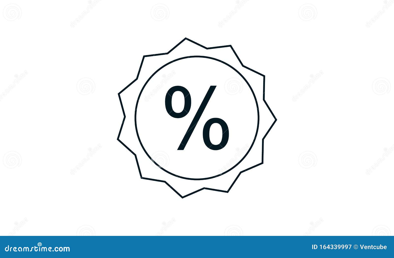 Discount Icon Flat Design Style Discount Icon on Vector Image Stock ...