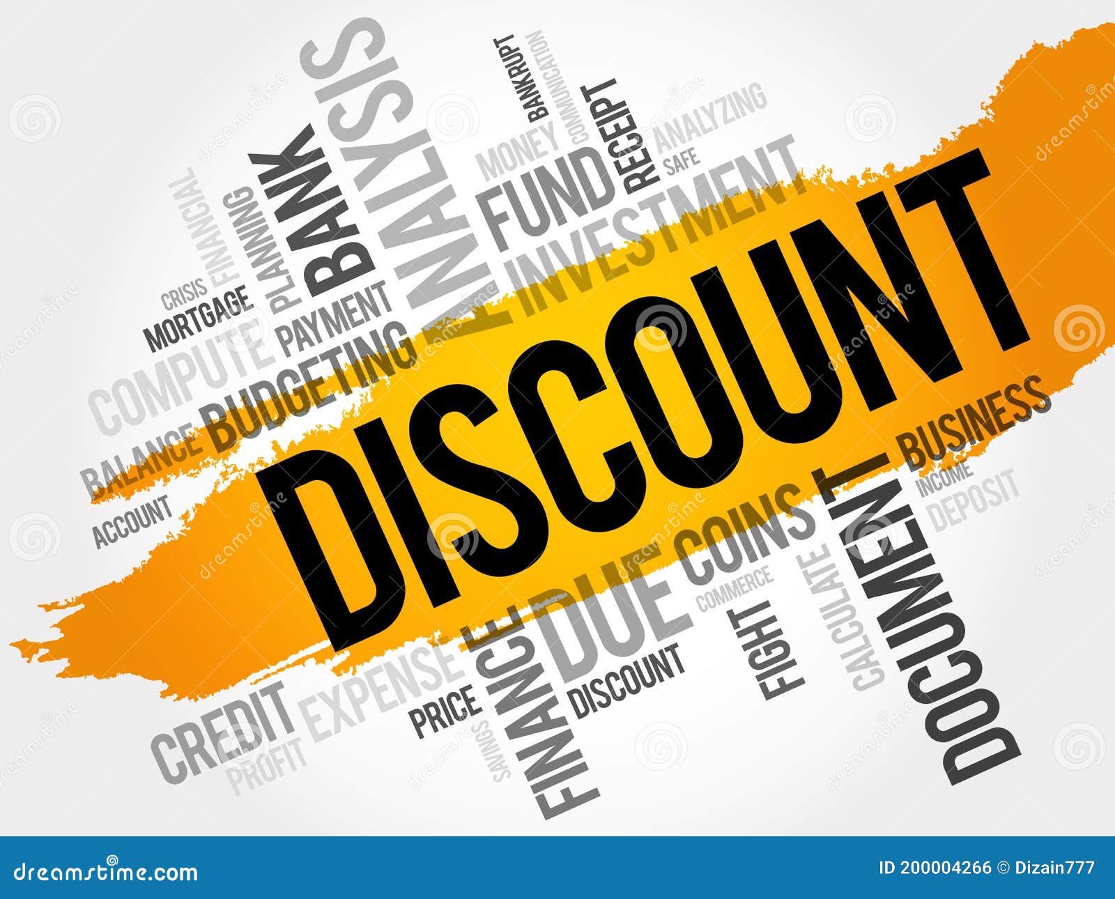 DISCOUNT word cloud stock illustration. Illustration of advertisement ...