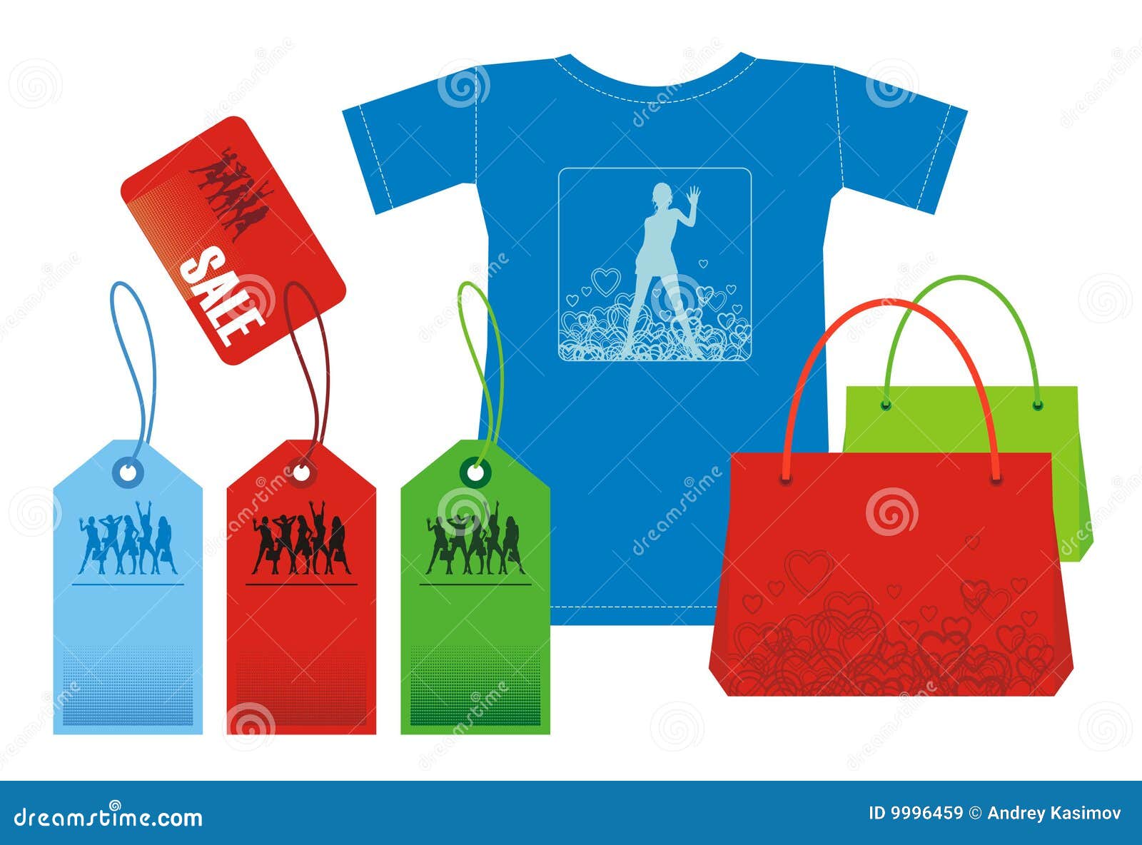 Discounts for clothes 1 stock vector. Illustration of package - 9996459