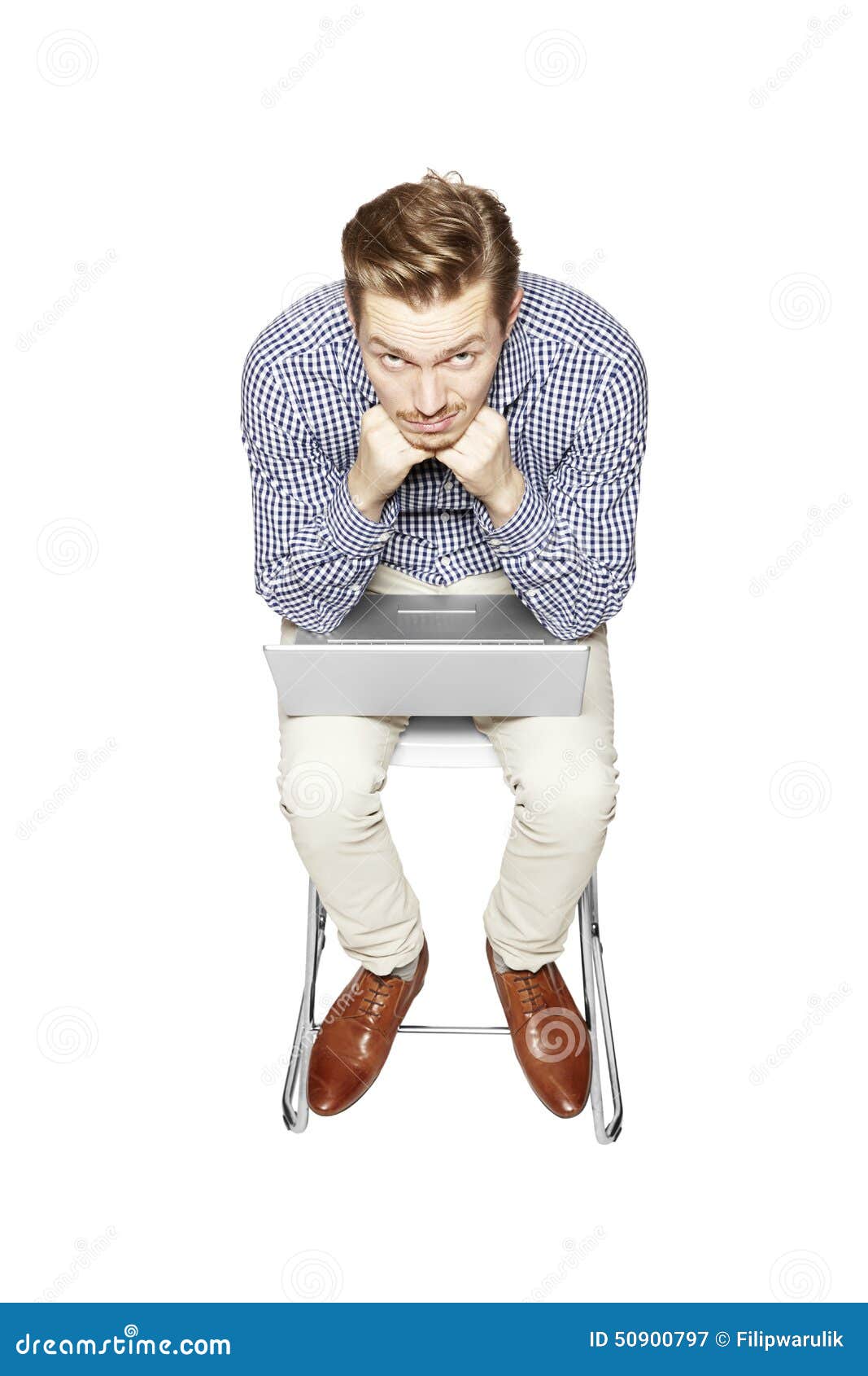 Discouraged young man stock image. Image of camera, angry - 50900797