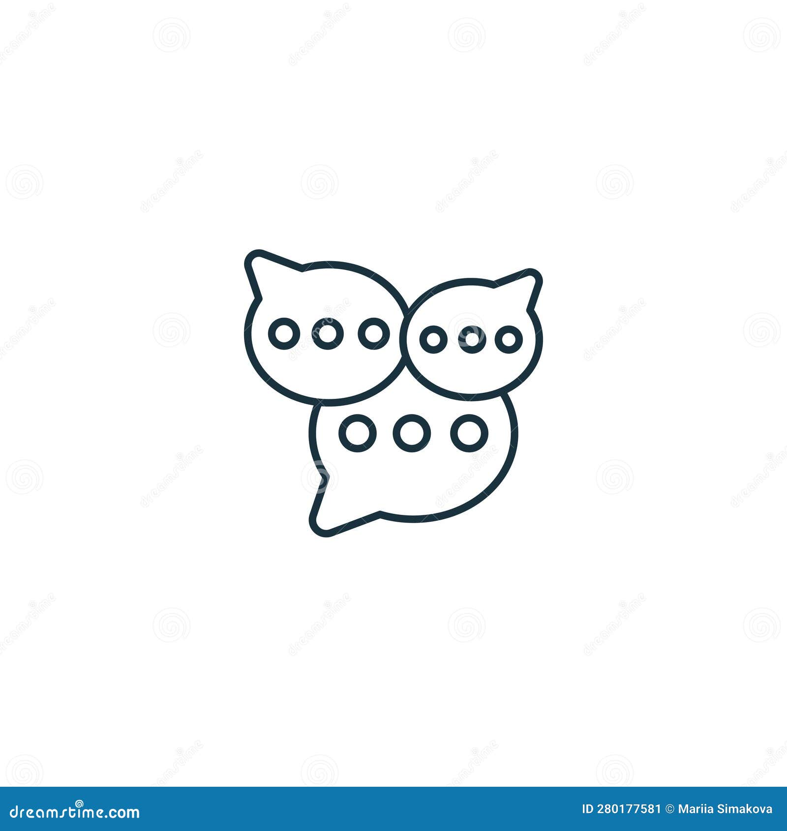 Discourse Icon. Monochrome Simple Sign from Speech Collection Stock ...