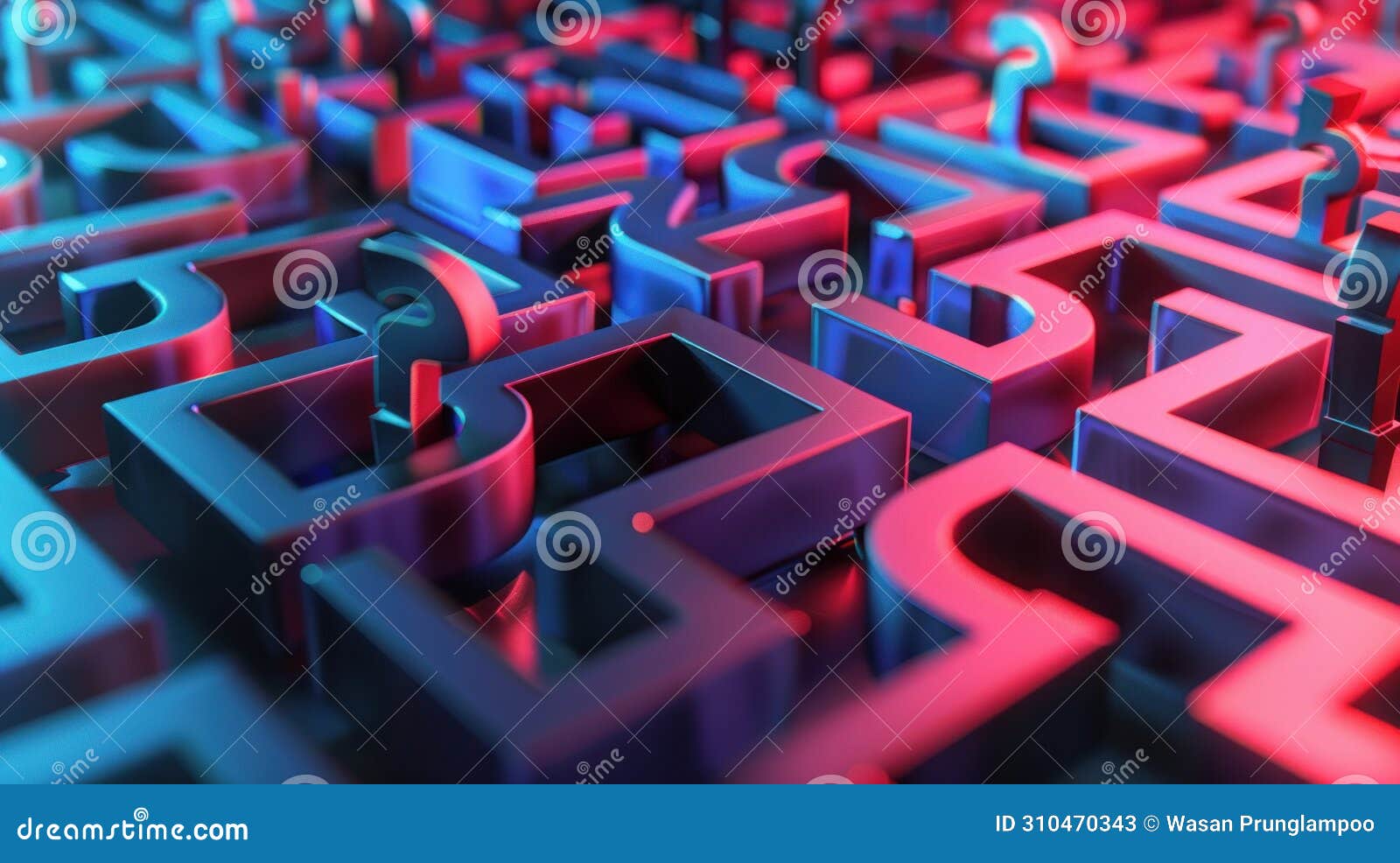 Discover Answers in a Maze of Question Marks Stock Image - Image of ...