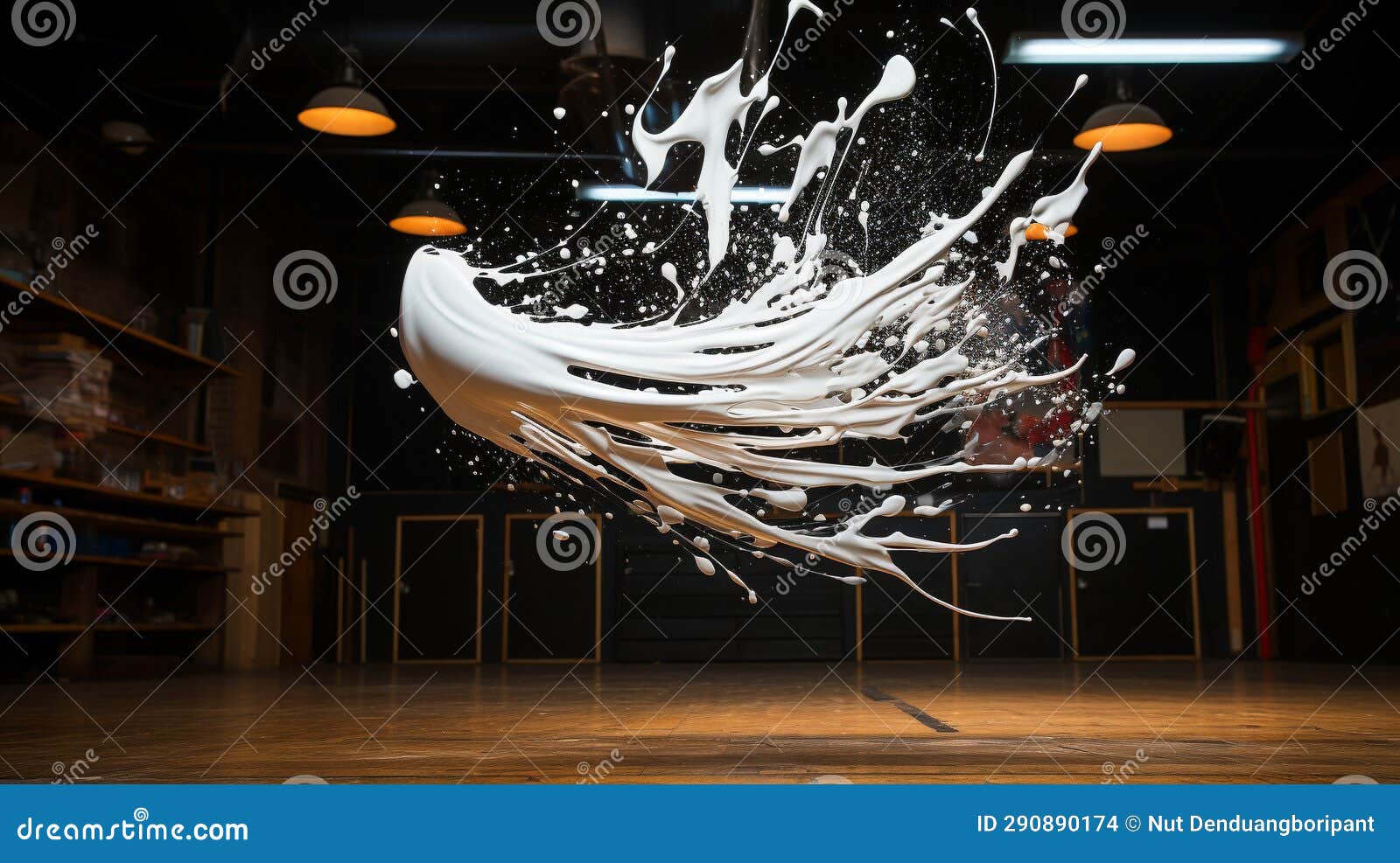 Gravity S Dance: a Drip Painting Unleashing Unpredictable Shapes Stock ...