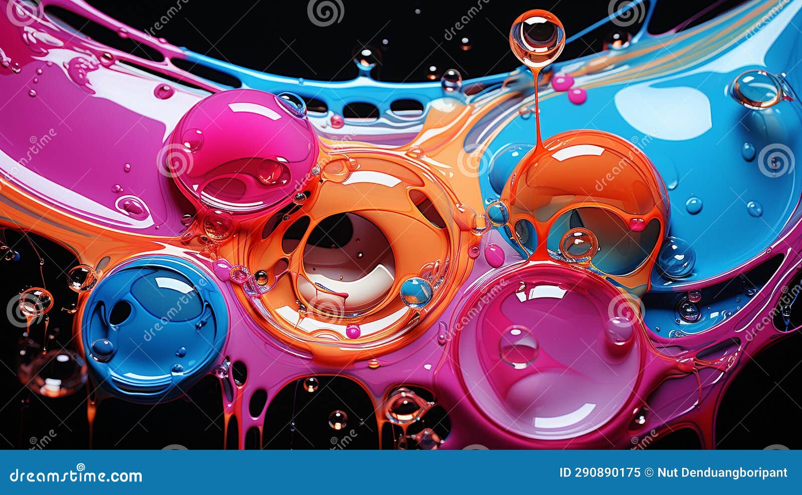 Gravity S Dance: a Drip Painting Unleashing Unpredictable Shapes Stock ...