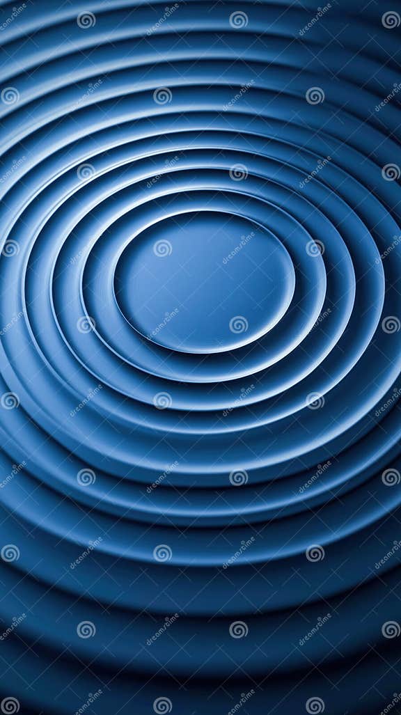Elegant Blue Ripple Patterns in Abstract Design Stock Illustration ...