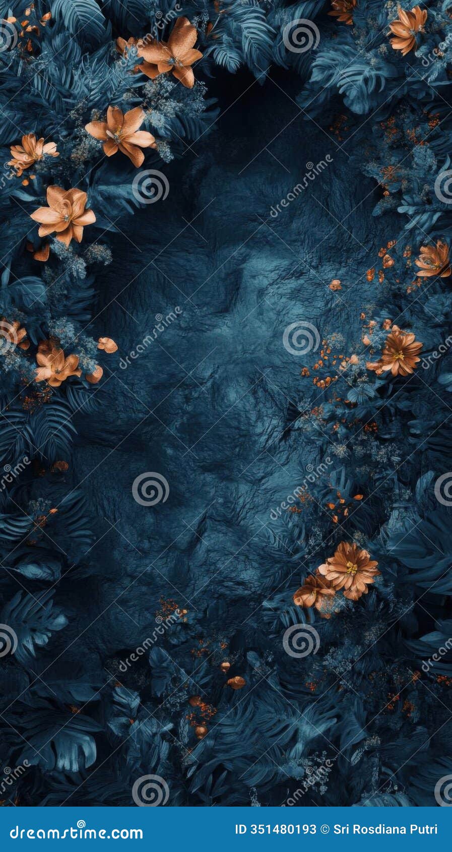 Discover Copper and Teal Floral Backgrounds, Lush Botanicals Create a ...