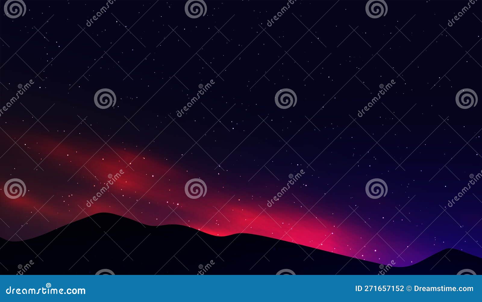 Discover the Cosmic Beauty with Night Space View Banner Design Stock ...