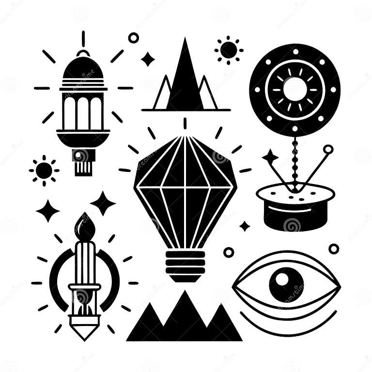 Discover Creative Icon Symbolizes Exploration Stock Illustration ...
