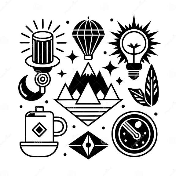 Discover Creative Icon Symbolizes Exploration Stock Illustration ...
