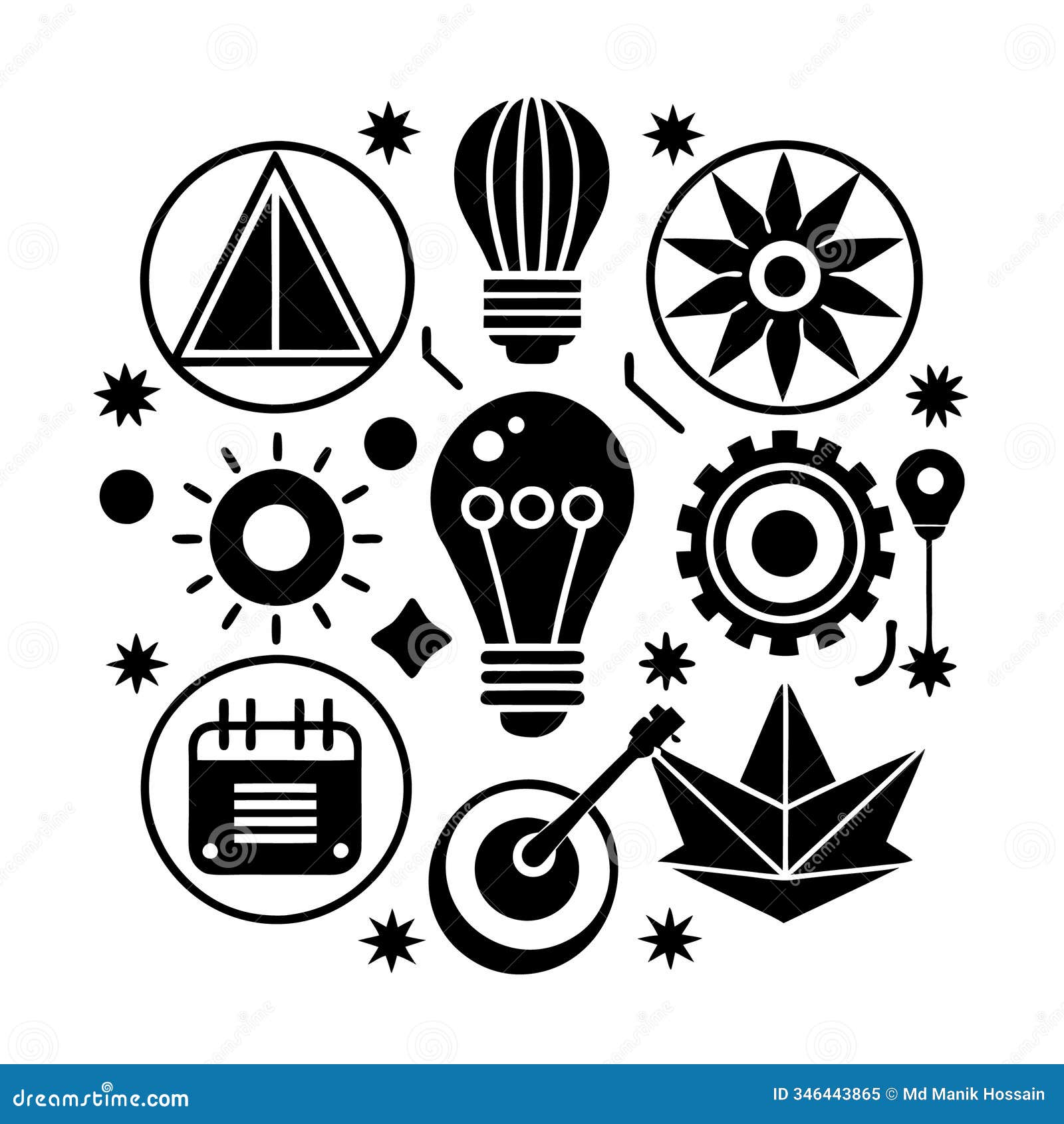 Discover Creative Icon Symbolizes Exploration Stock Illustration ...