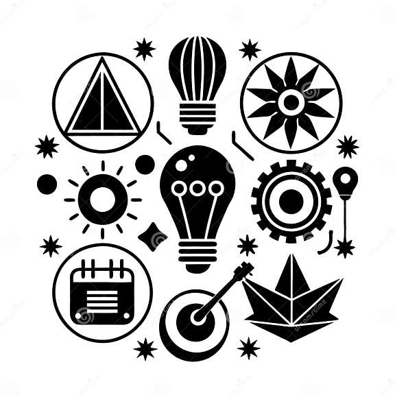 Discover Creative Icon Symbolizes Exploration Stock Illustration ...