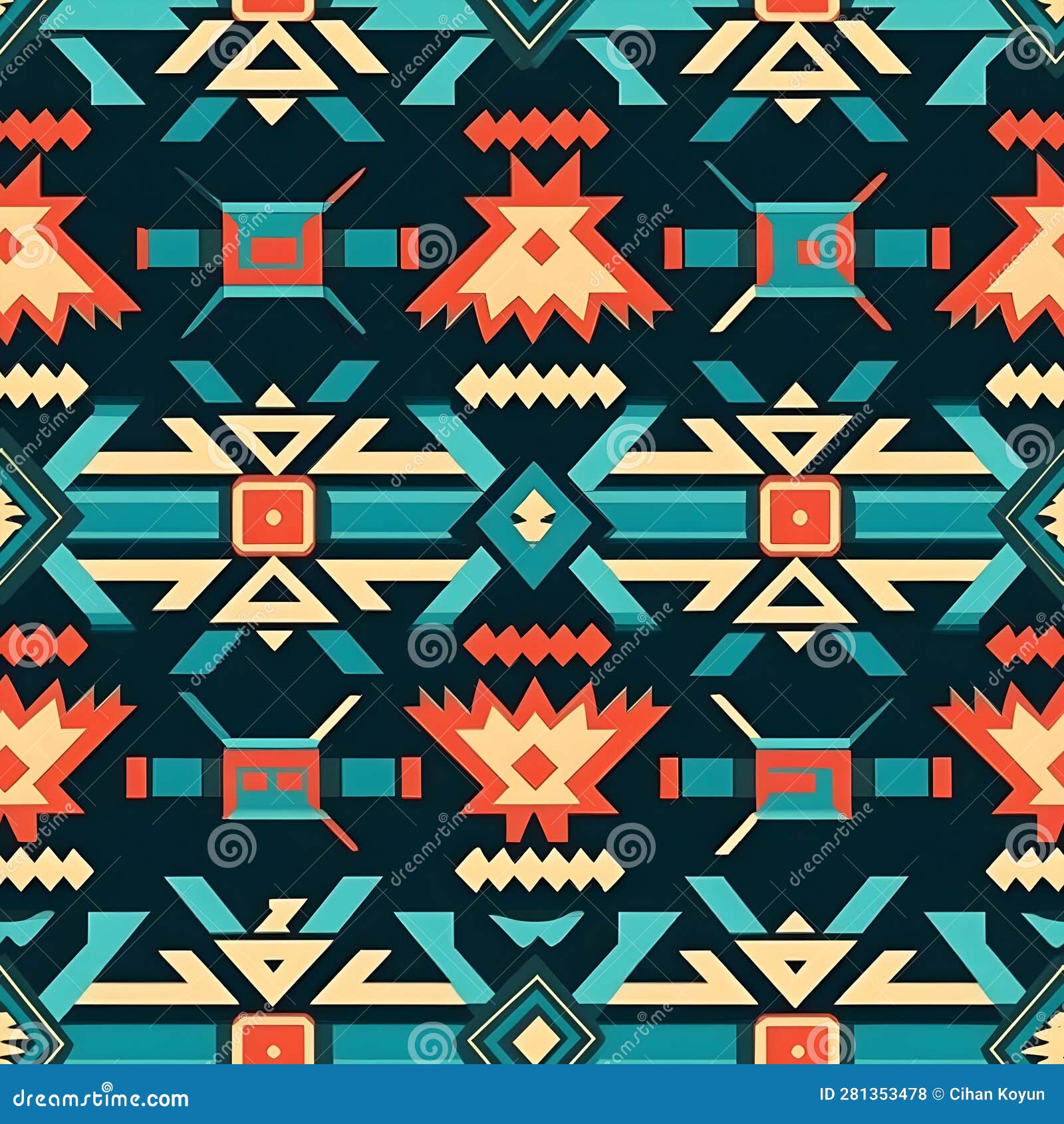 Discover the Delicate Details in Seamless Aztec Patterns Stock ...