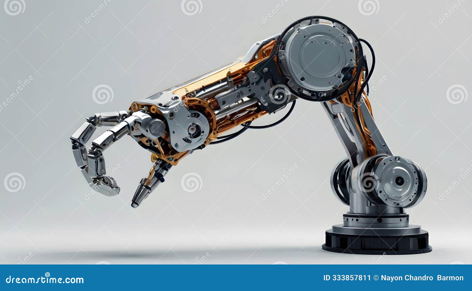 Industrial Robotic Arm Precision Meets Innovation . Stock Illustration ...