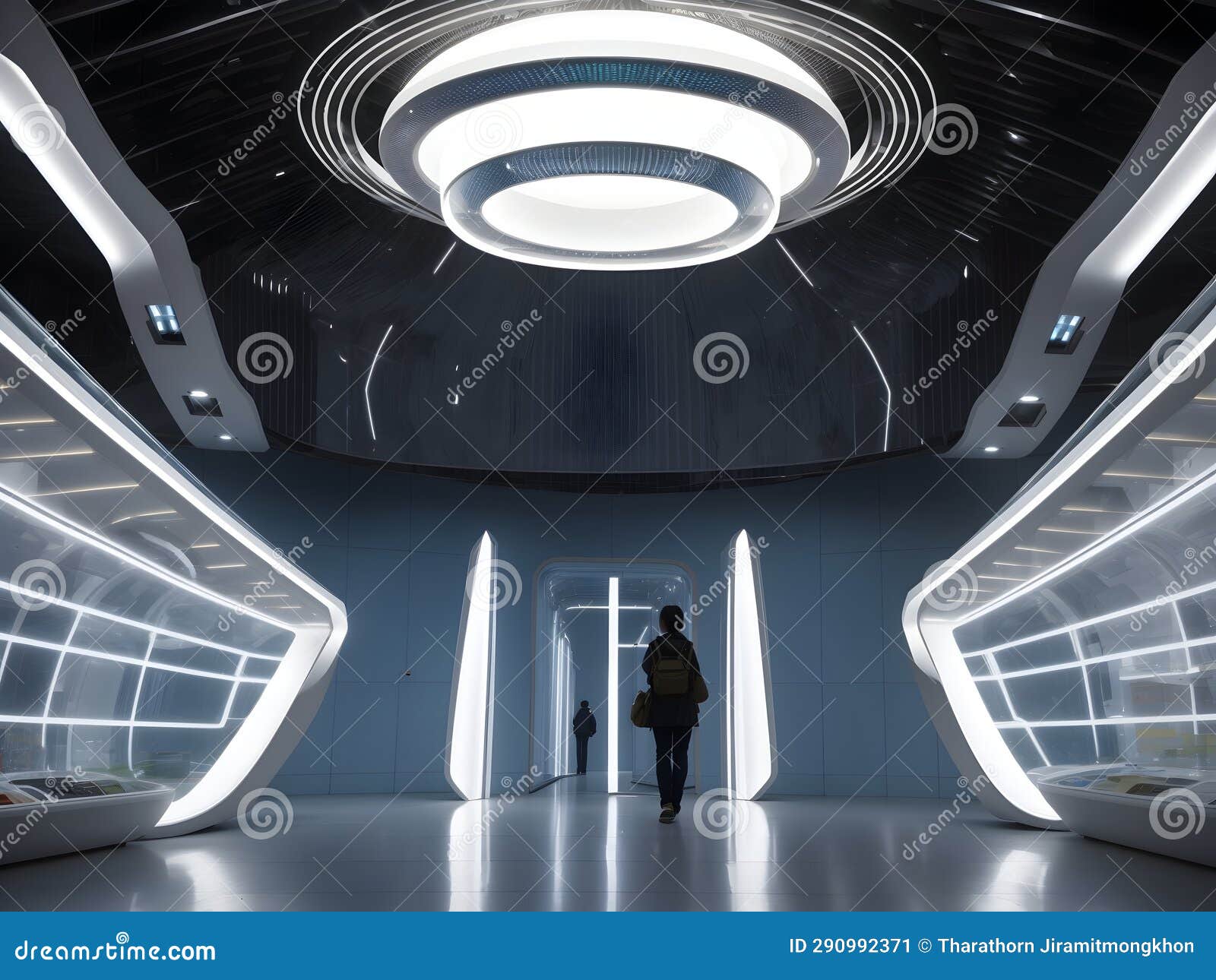 Bright Horizons: LED Lights Shaping the Future Stock Illustration ...