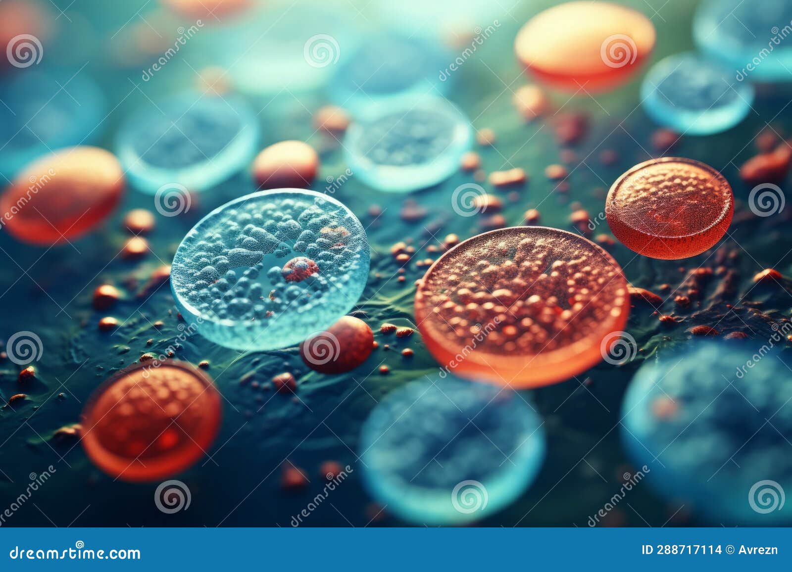 Exploring the Microscopic World of Bacteria and Virus Cells, Generative ...