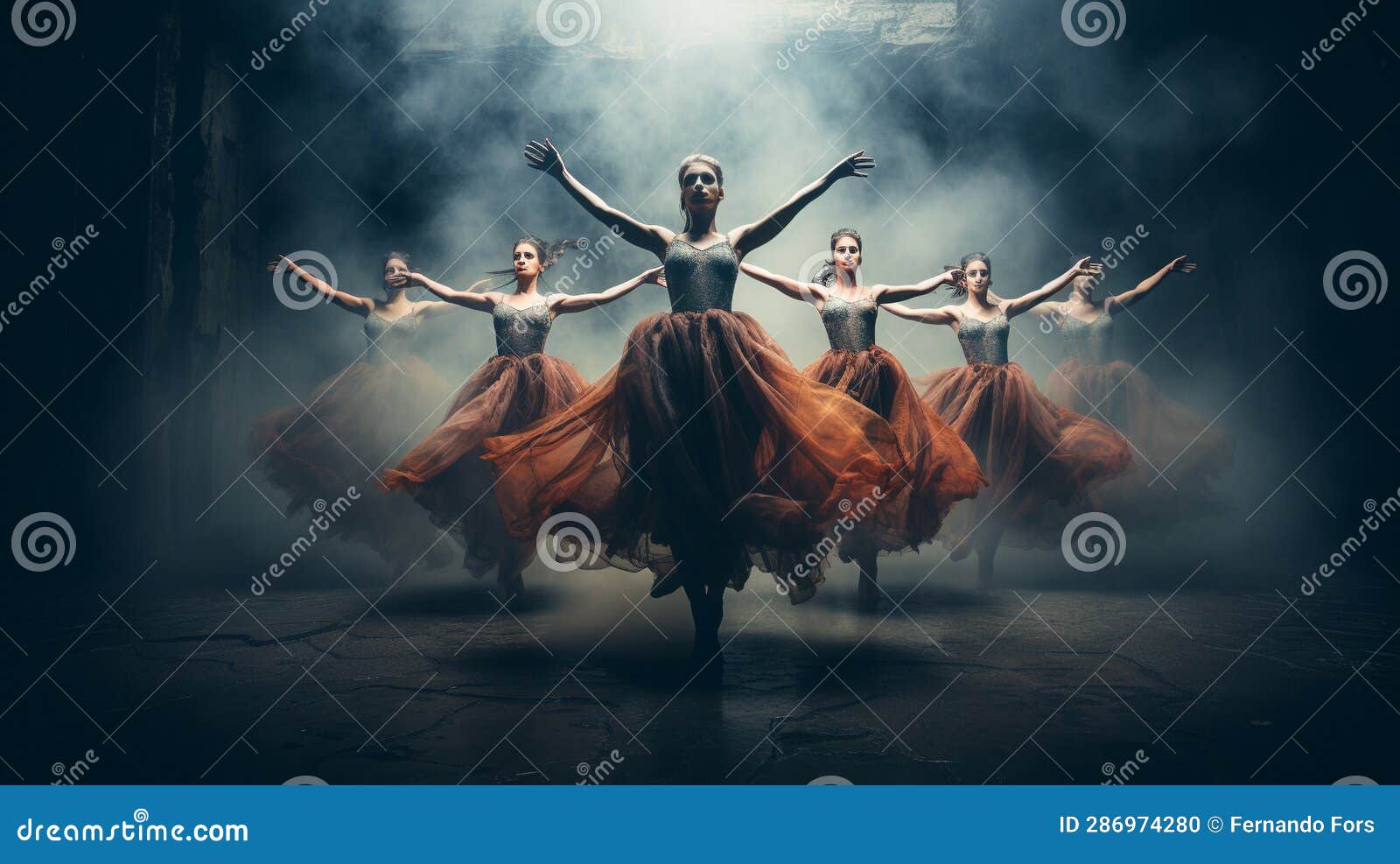 Dance Poetry: AI-Rendered Choreography Dancers Artwork Stock Photo ...