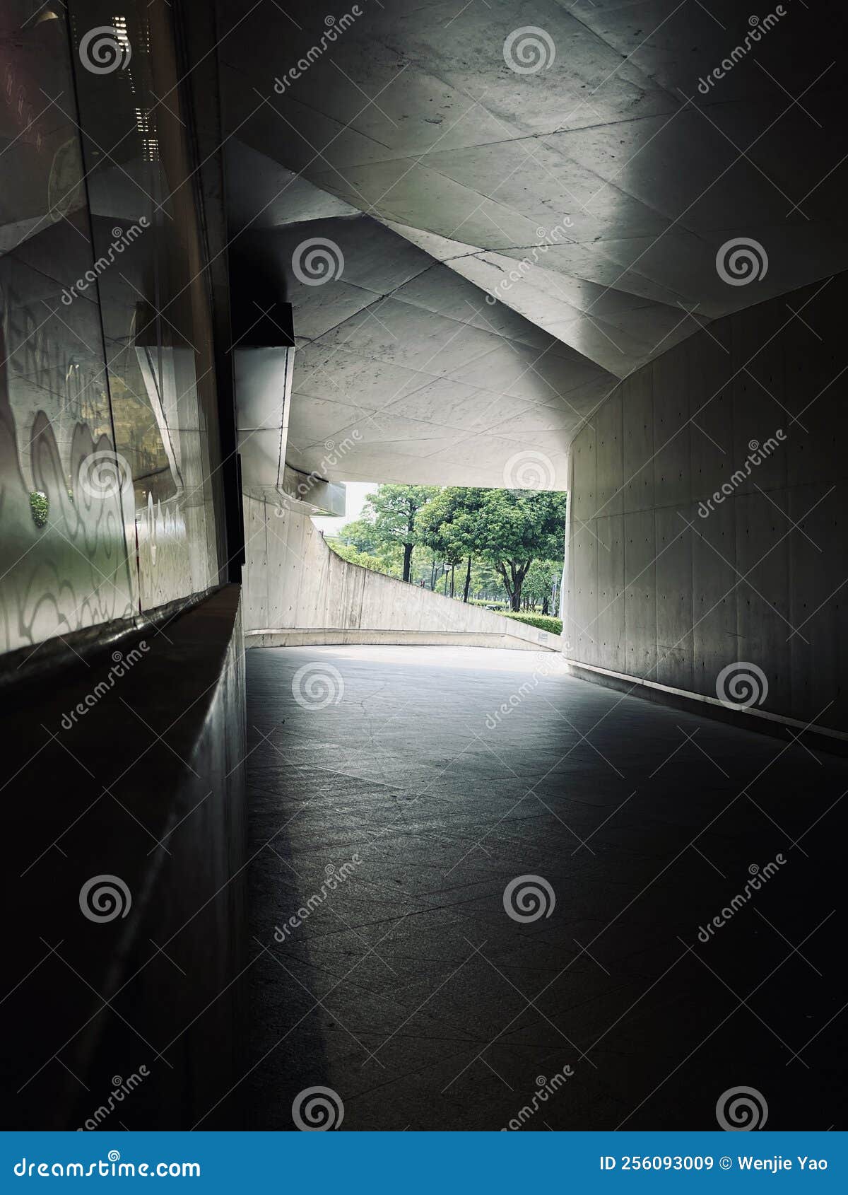 Light and Shadow Lines Modern Building Exit Stock Image - Image of ...