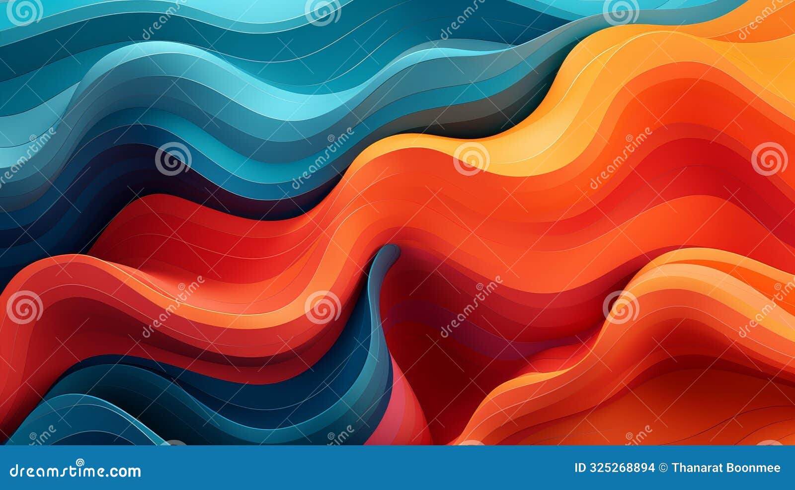 Discover Modern Moire Art with Geometric Designs, Flat Illustrations ...