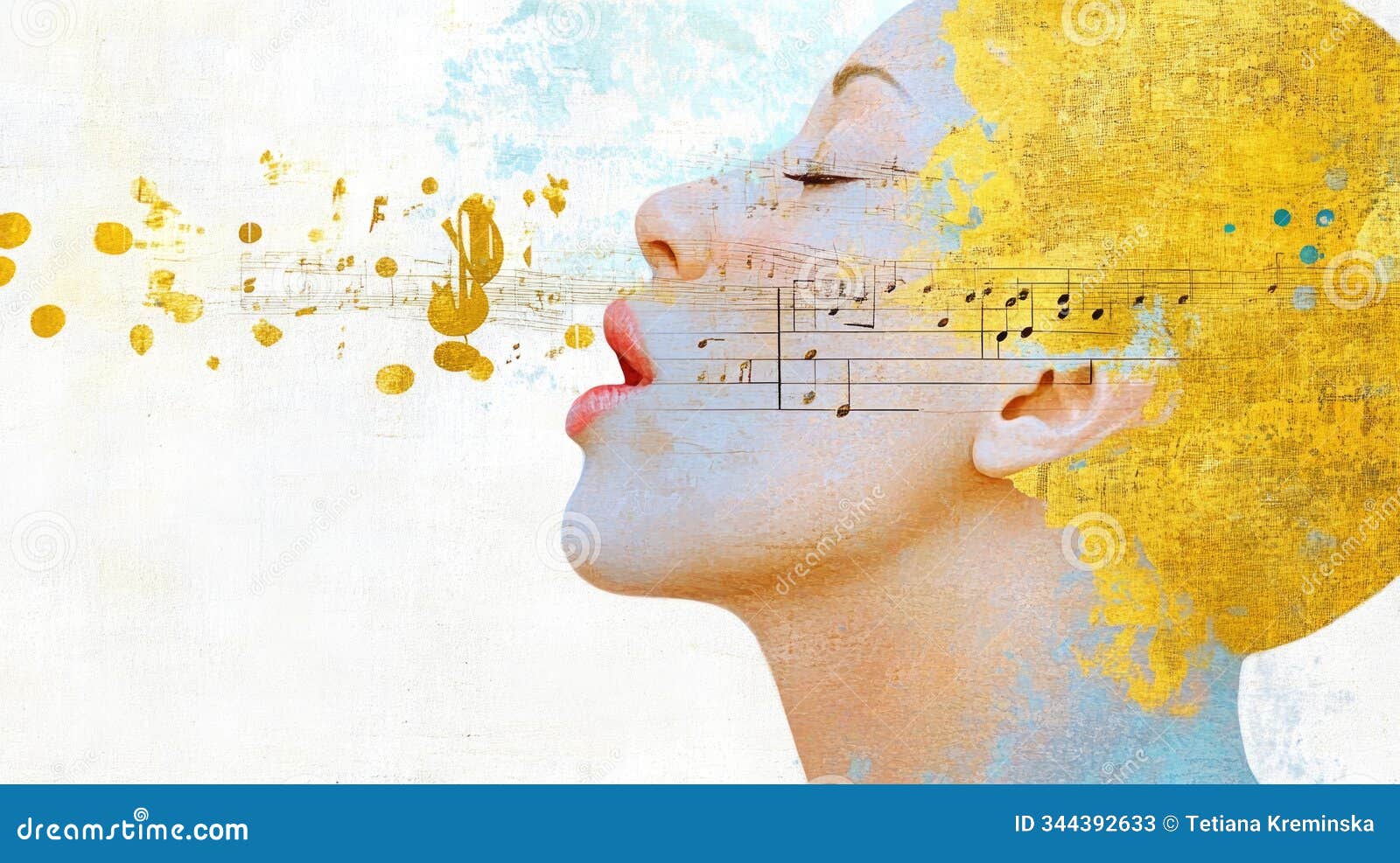 Embracing Calm Musical Grounding through Imagination Stock Image ...