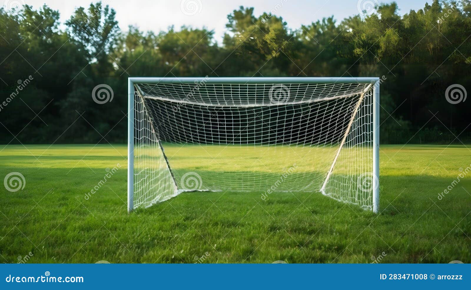 Soccer Goal S Challenge: a Striking Soccer Goal on a Vibrant Field ...