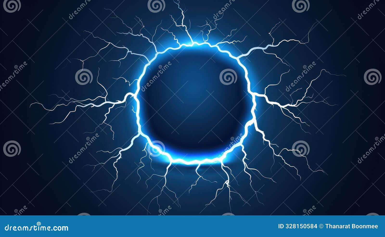 Discover a Stunning Blue Portal Effect with Dynamic Lightning Circles ...