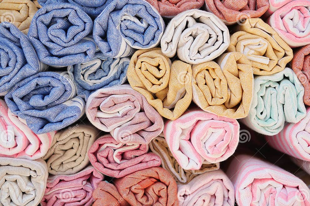 Discover a Wide Array of Colorful Rolled Fabrics Featuring Various ...