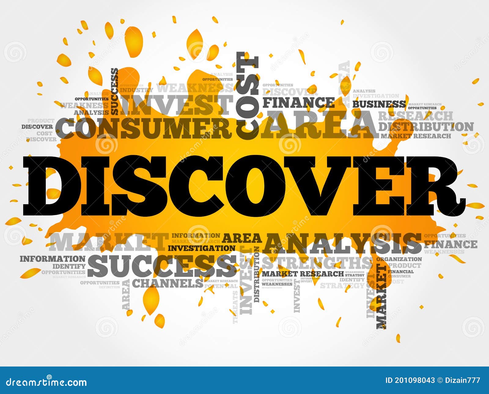 DISCOVER word cloud stock illustration. Illustration of information ...