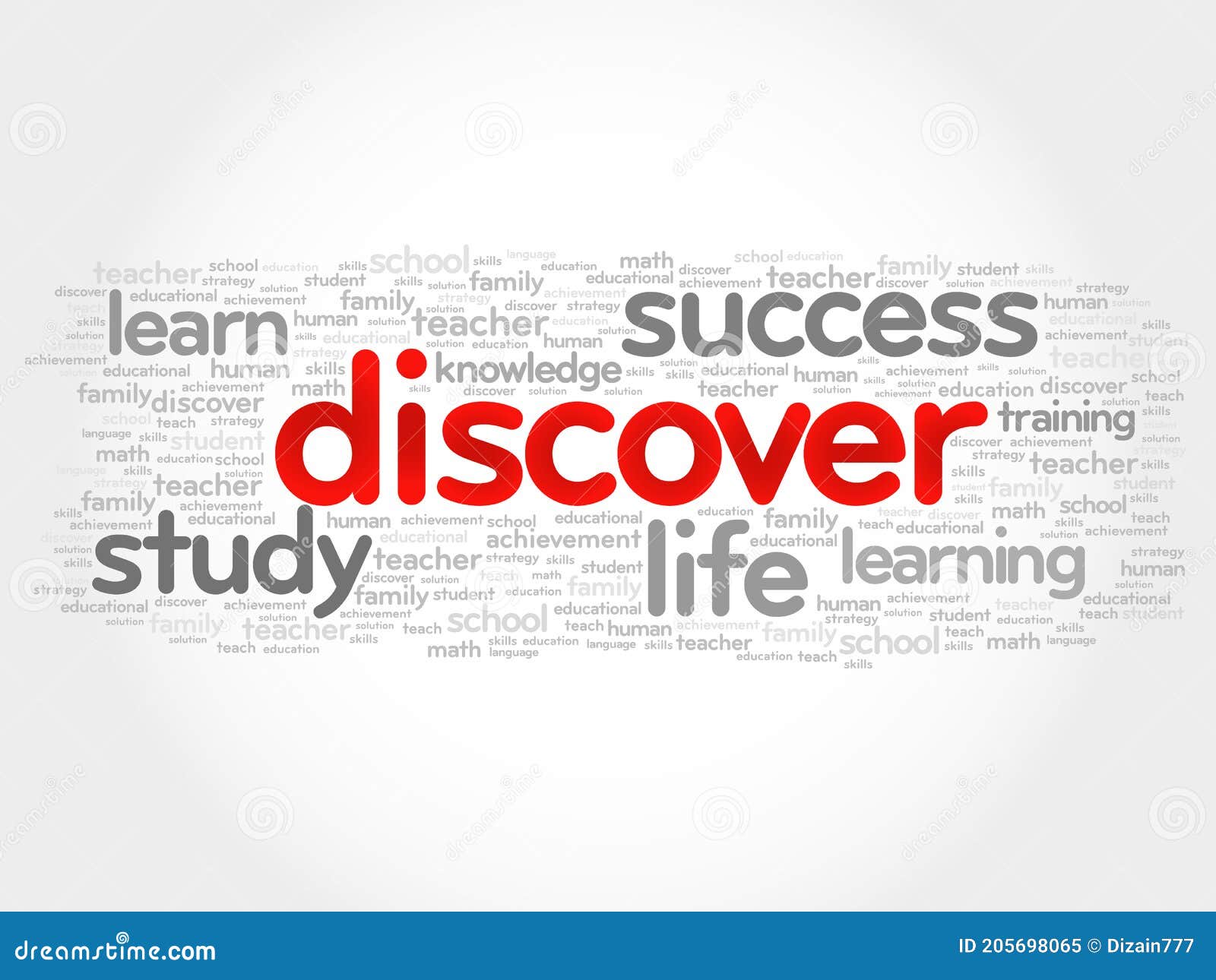 DISCOVER word cloud stock illustration. Illustration of business ...
