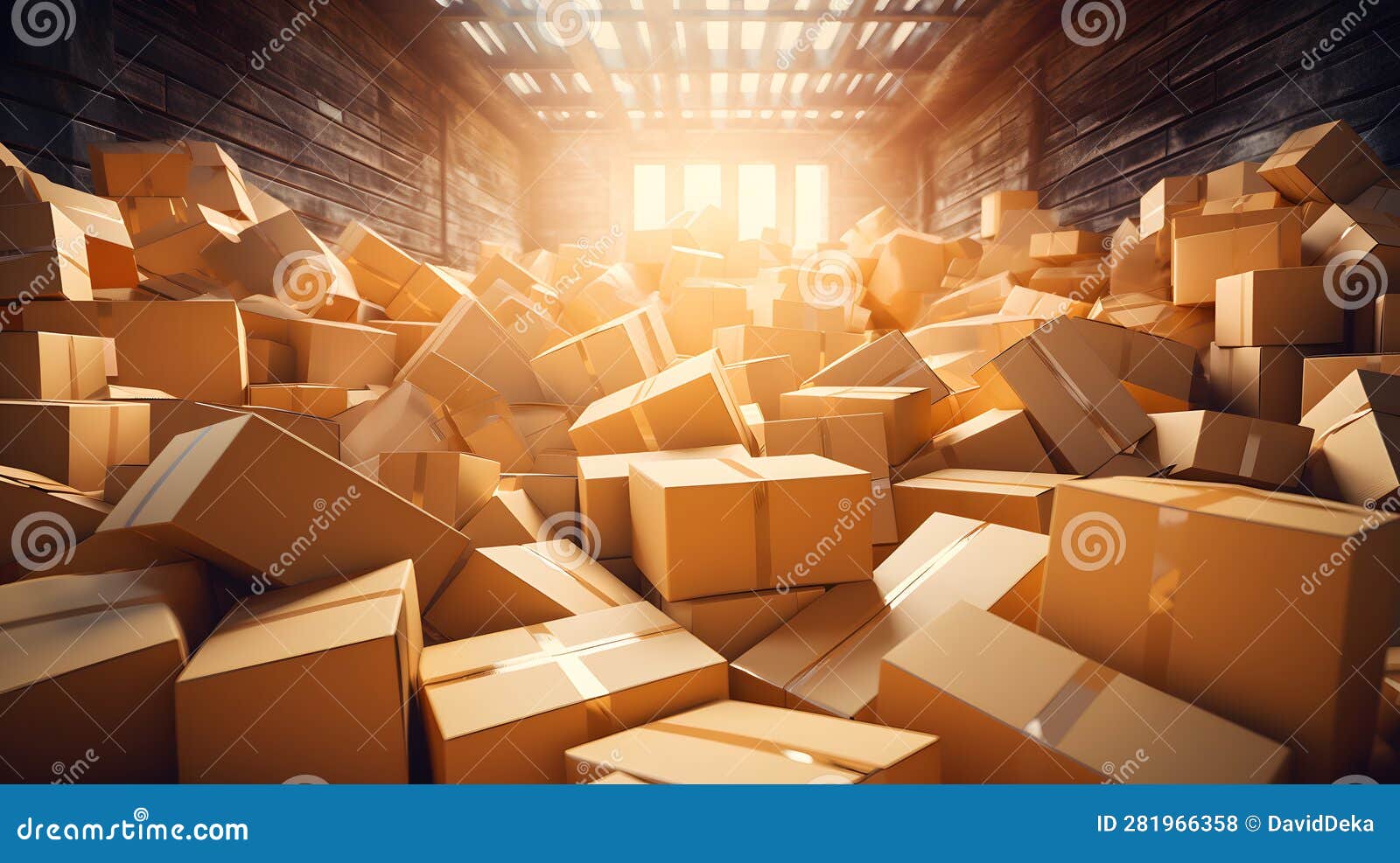 "Efficient Packaging Solutions for Secure Deliveries" AI-Generated Stock Photo - Image of cube ...