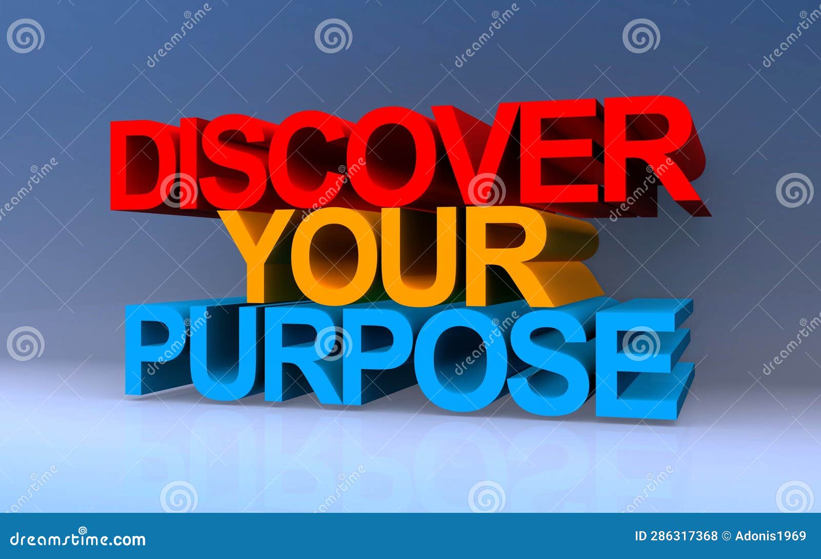 Discover Your Purpose on Blue Stock Photo - Image of choices, clarity ...