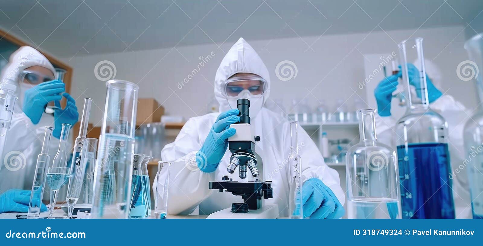 Discovering Microscopic Wonders Stock Photo - Image of observation ...