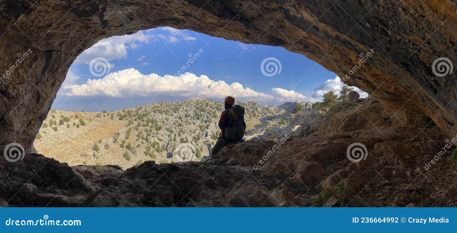 Discovering New Places in Desolate Nature and Watching the Scenery from ...